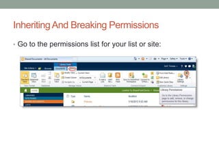 SharePoint Permissions 101 | PPTX