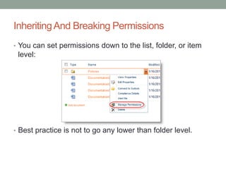 SharePoint Permissions 101 | PPTX