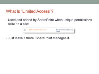 SharePoint Permissions 101 | PPTX