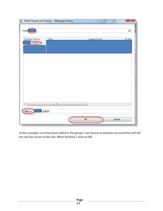 SharePoint Permissions 101 (text) | PDF