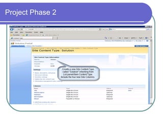 SharePoint Project Phase 1 And 2 | PPT