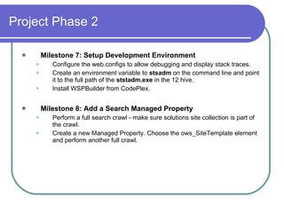 SharePoint Project Phase 1 And 2 | PPT