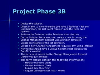 SharePoint Project Phase 3 to 4 | PPT | Desktop Publishing | Computer ...