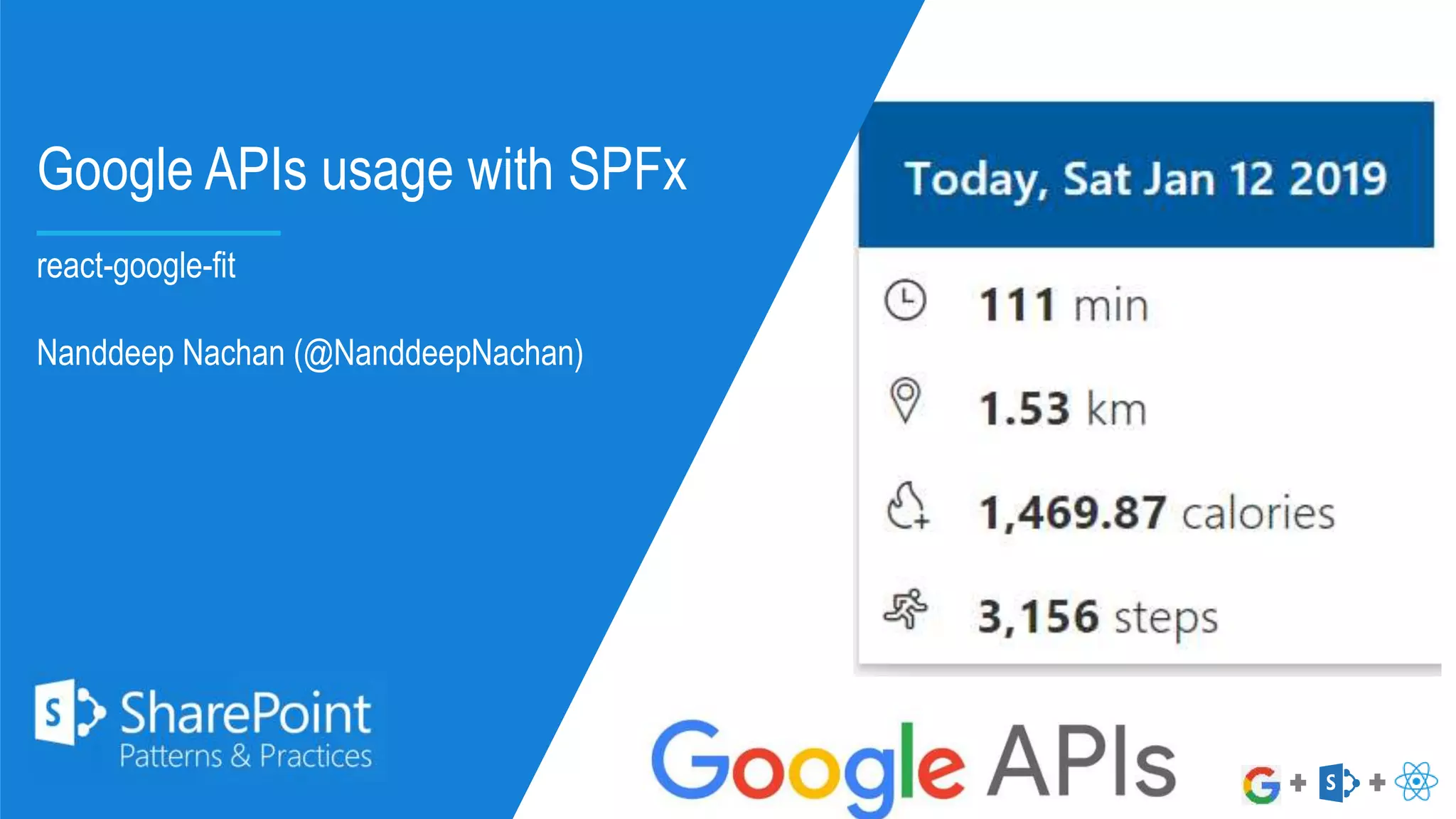 SharePoint PnP Demo - react-google-fit | PPT