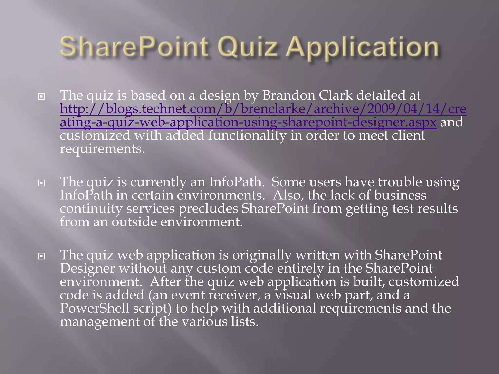 SharePoint Portfolio | PPTX