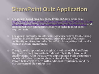 SharePoint Portfolio | PPTX