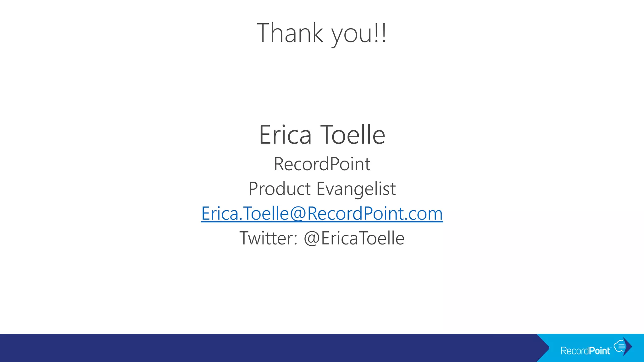 The SharePoint Records Management Story | PPTX