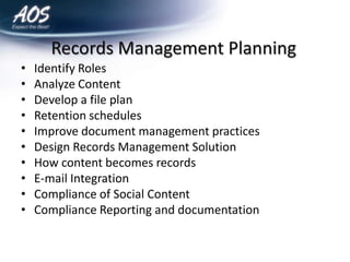 Share point records management presentation | PPTX
