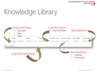 Knowledge Management using SharePoint | PPTX
