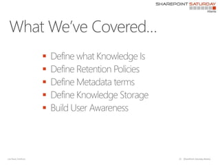 Knowledge Management using SharePoint | PPTX