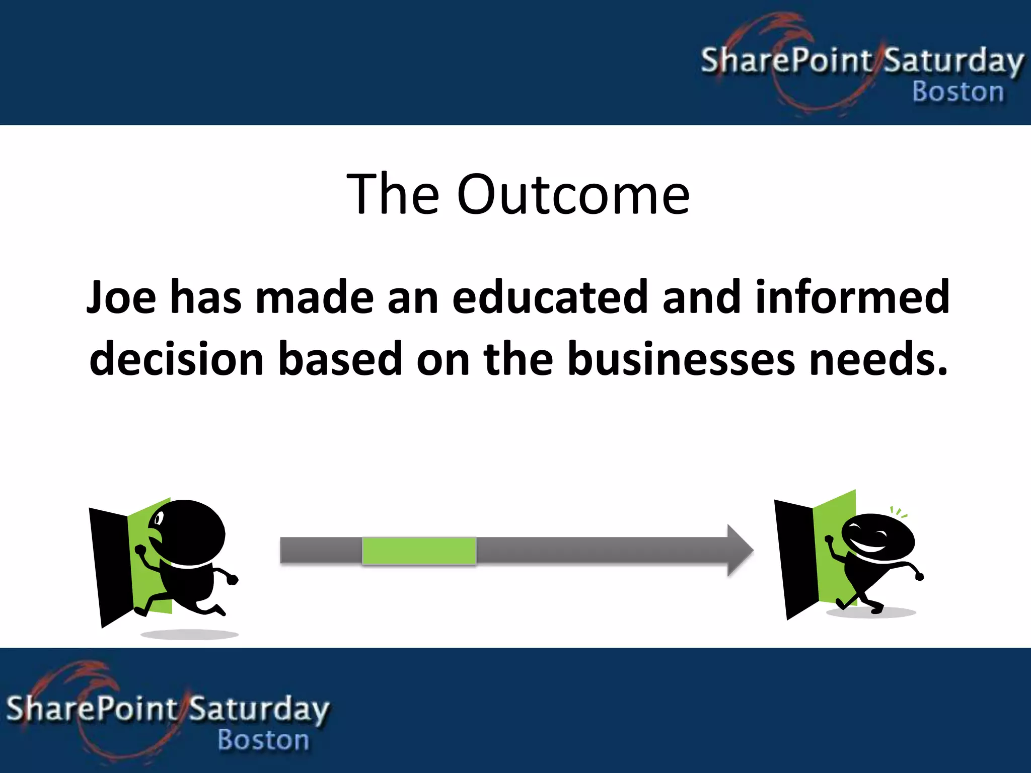 SharePoint Saturday Boston - 7 SharePoint Success Factors | PPT