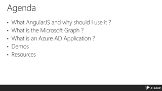 SharePoint Saturday Cape Town - Introduction to AngularJS with the Microsoft Graph | PPT | Free ...