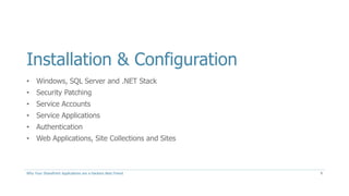 Taking the Share out of Sharepoint: SharePoint Application Security. | PDF