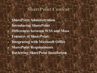 Sharepoint server online training | PPT