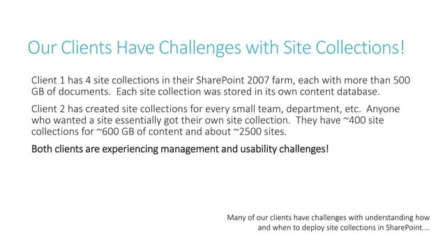 Sharepoint Site Collections Best Practices And Recommendations Ppt