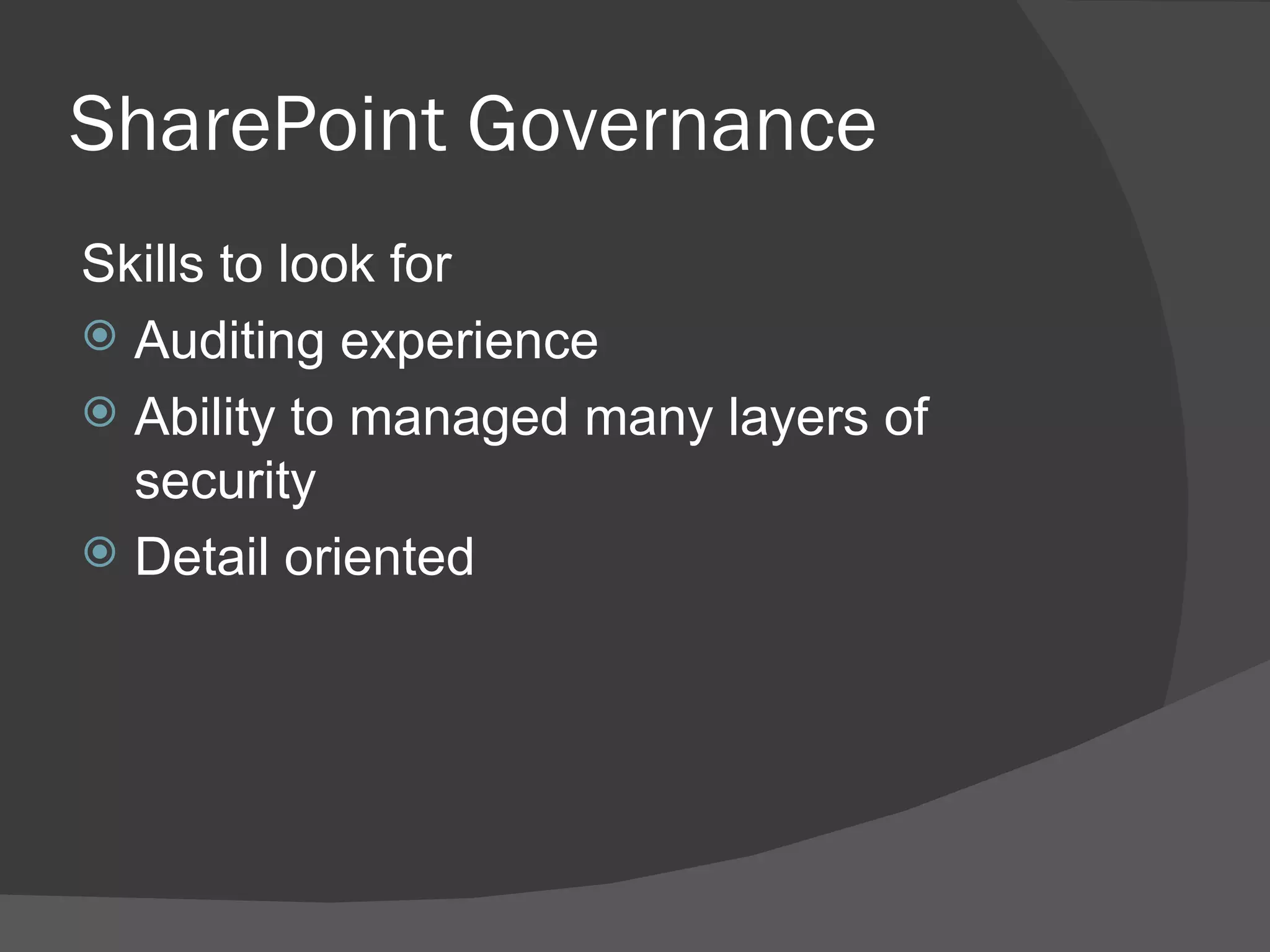 Share Point Skillsets | PPT