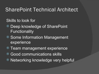Share Point Skillsets | PPT