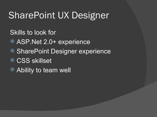 Share Point Skillsets | PPT