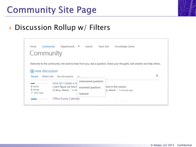 SharePoint Social Features Webinar - by Atidan | PDF | Social ...
