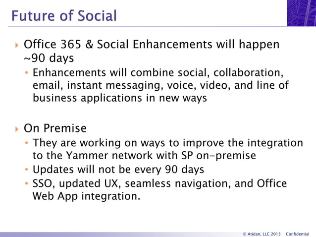 SharePoint Social Features Webinar - by Atidan | PDF | Social ...