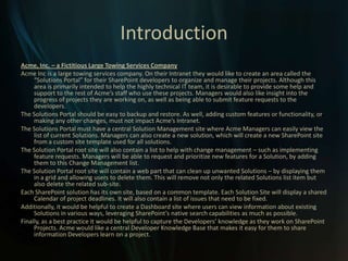 Share Point Solution Management Project Portfolio | PPT