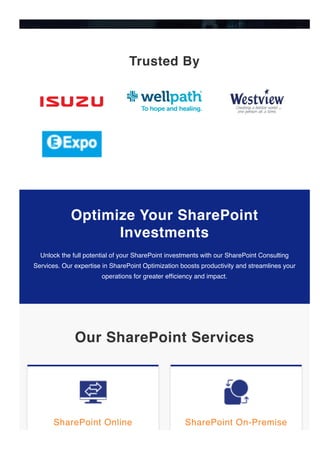 sharepoint solutions -calance | PDF