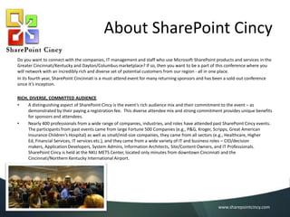 SharePoint Cincy Conference 2014 | PPTX