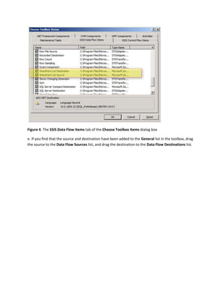 Share point ssis adapters 2011 | DOCX