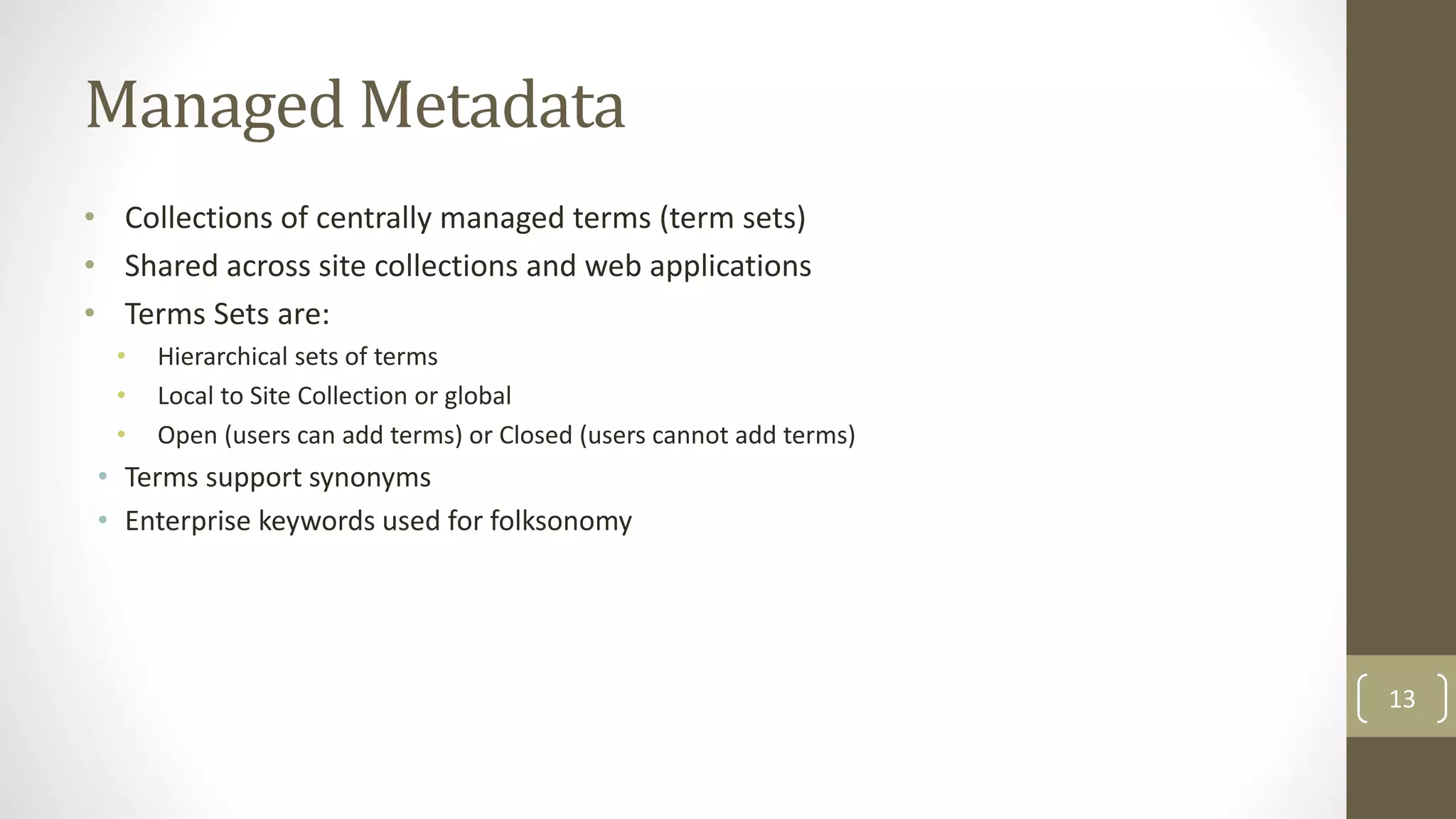 Sharepoint taxonomy introduction us | PPTX