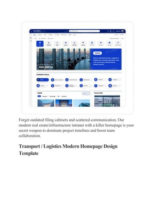 Explore Modern SharePoint Templates for 2024 | DOCX