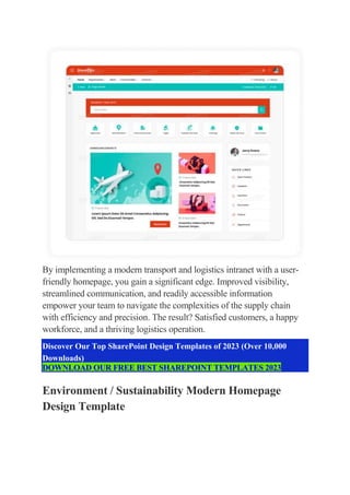 Explore Modern SharePoint Templates for 2024 | DOCX