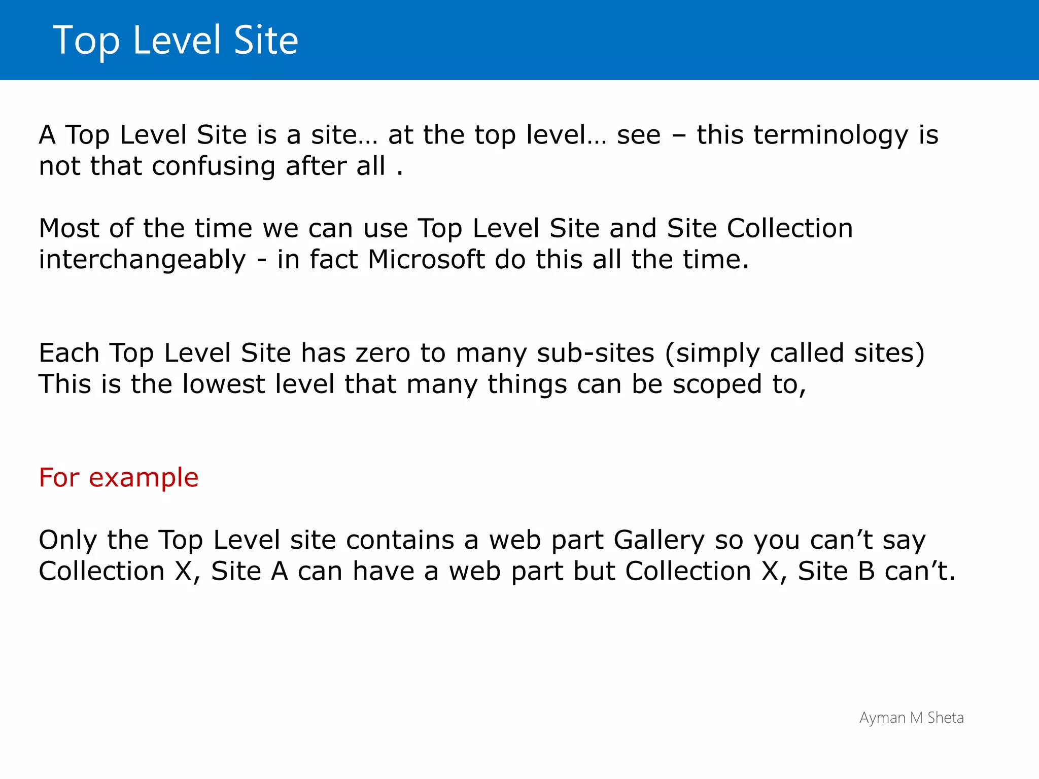 SharePoint Terminology | PPT