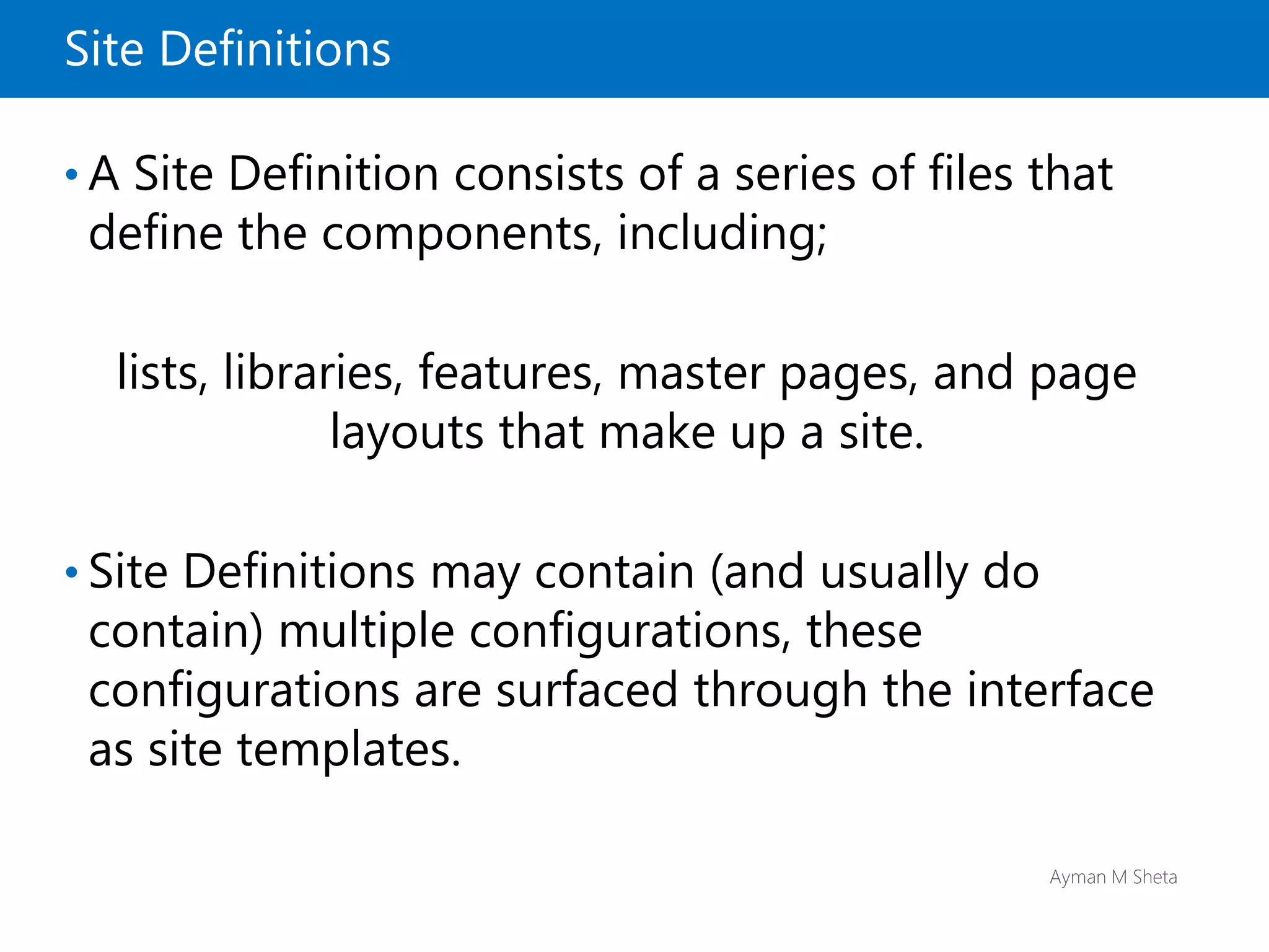 SharePoint Terminology | PPT