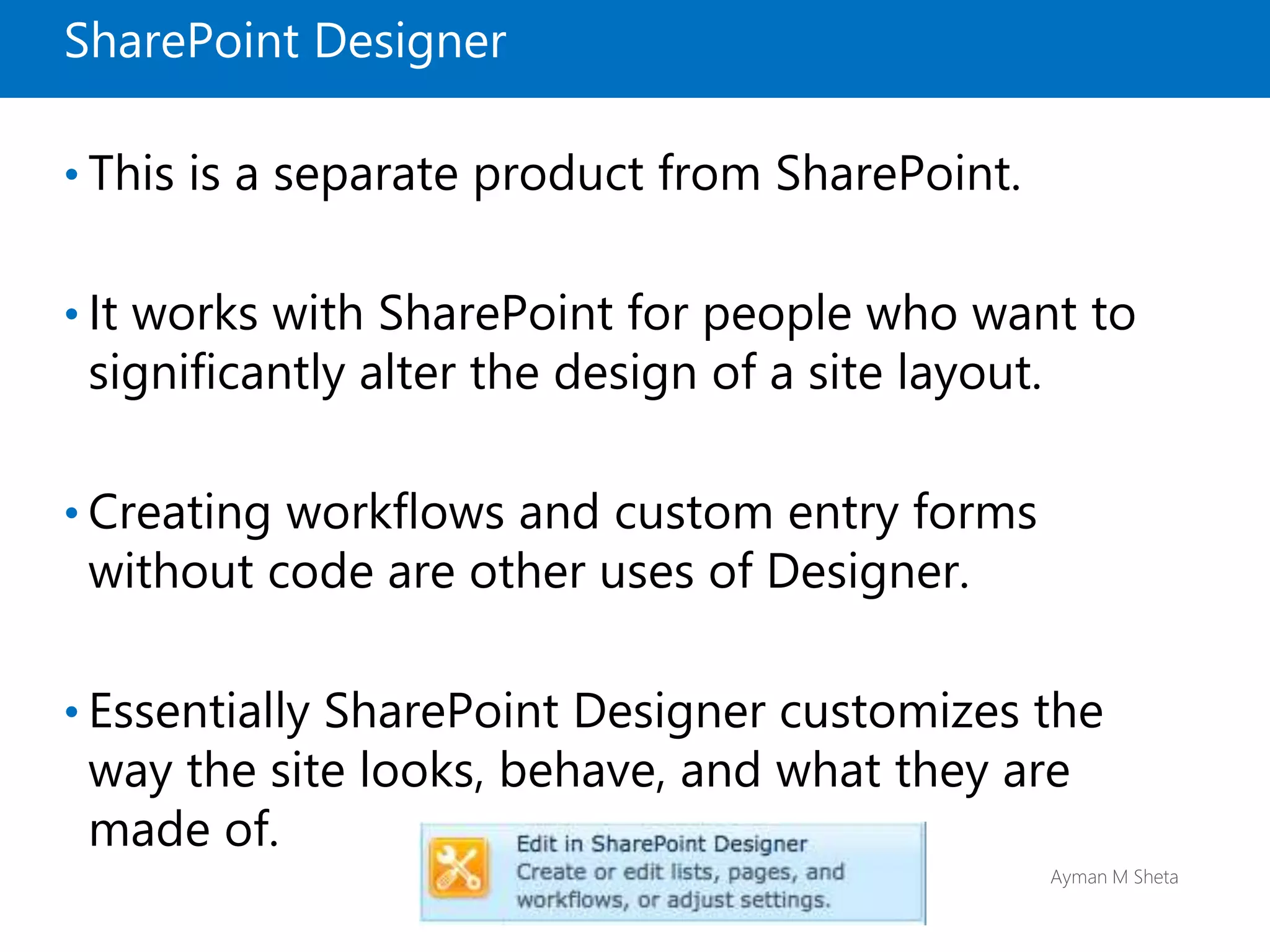 SharePoint Terminology | PPT