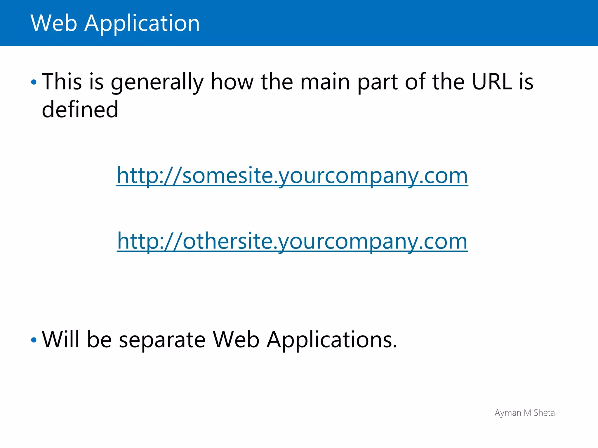 SharePoint Terminology | PPT