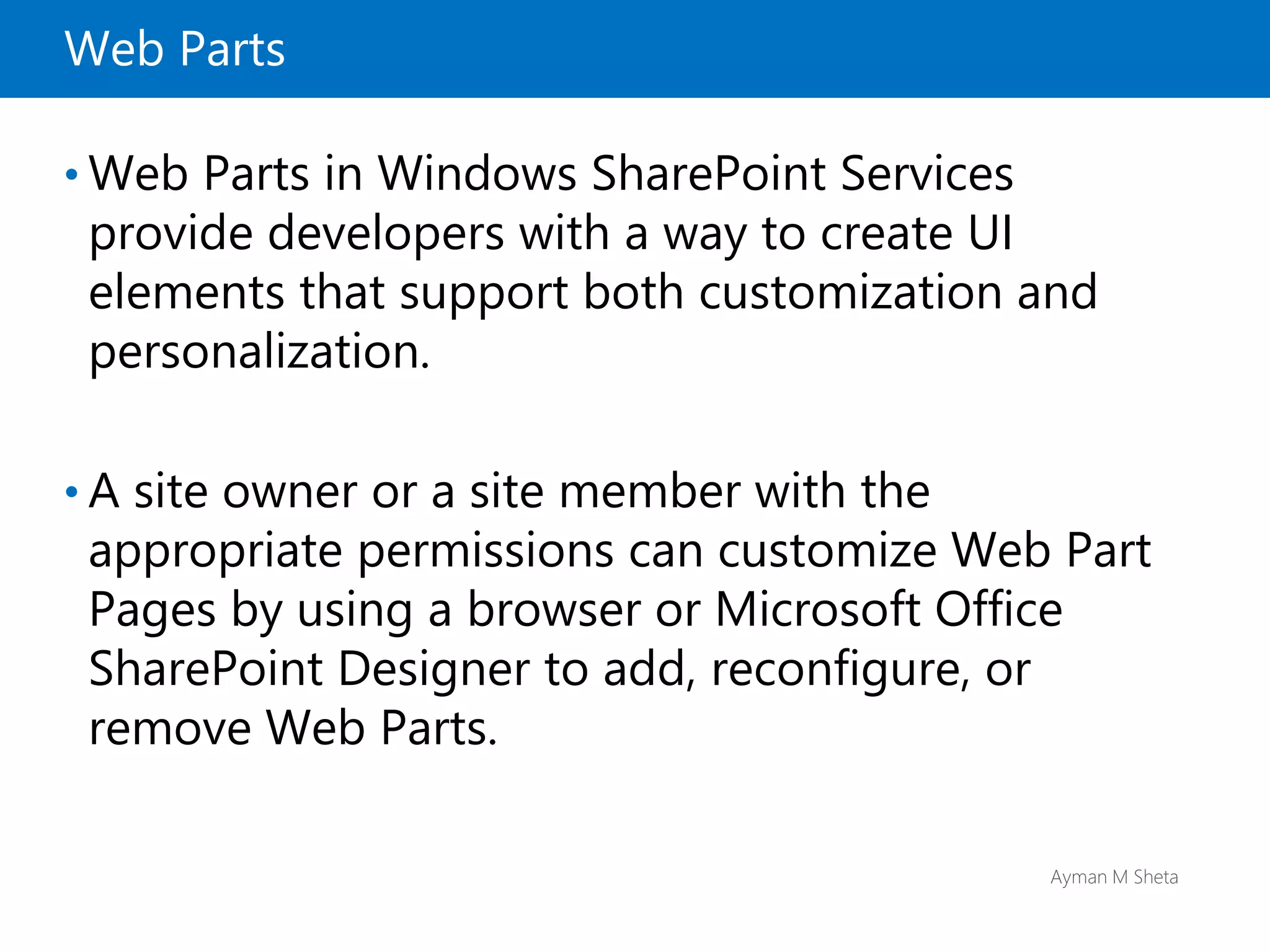 SharePoint Terminology | PPT
