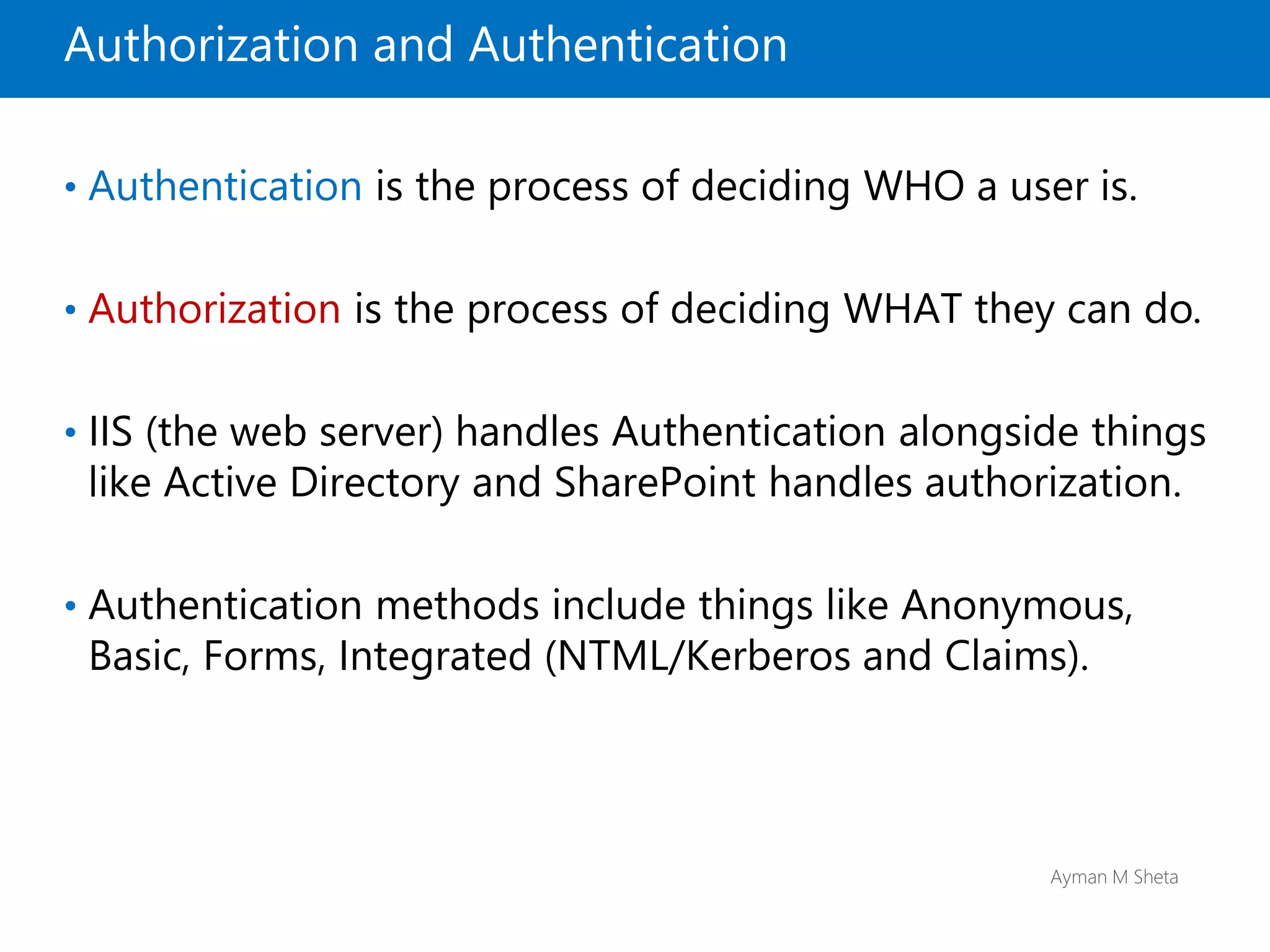 SharePoint Terminology | PPT