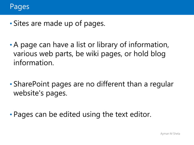 SharePoint Terminology | PPT