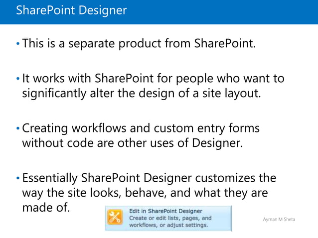 SharePoint Terminology | PPT