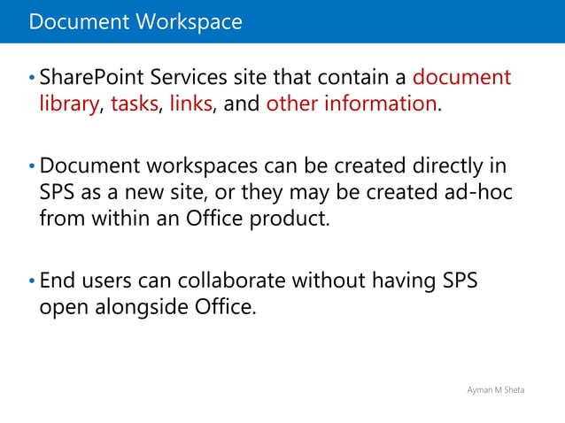 SharePoint Terminology | PPT