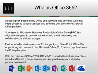 Microsoft SharePoint Cloud presentation | PPTX