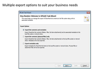 SharePoint to File Share Migration Tool | PPTX