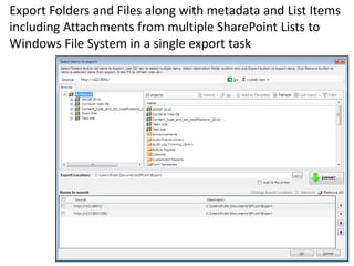 SharePoint to File Share Migration Tool | PPTX