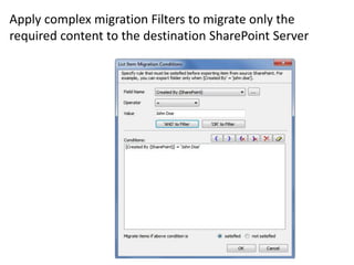 SharePoint to SharePoint Migration Tool | PPT