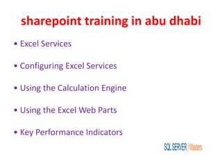 Sharepoint training in abu dhabi | PPT