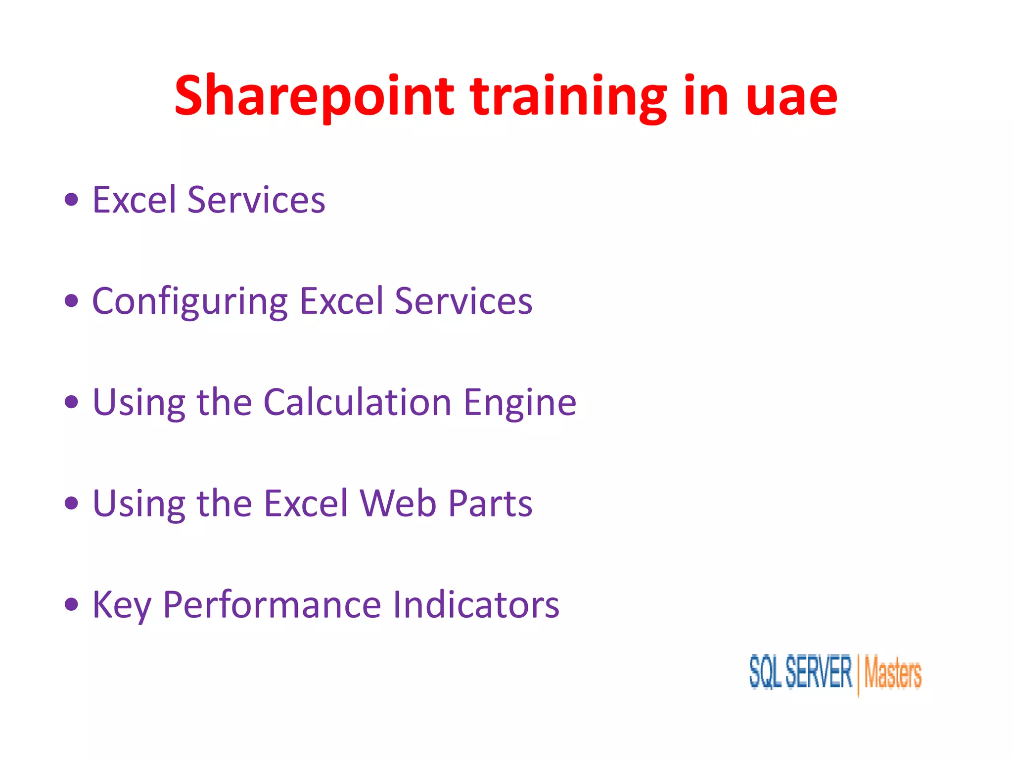 Sharepoint training in uae | PPTX