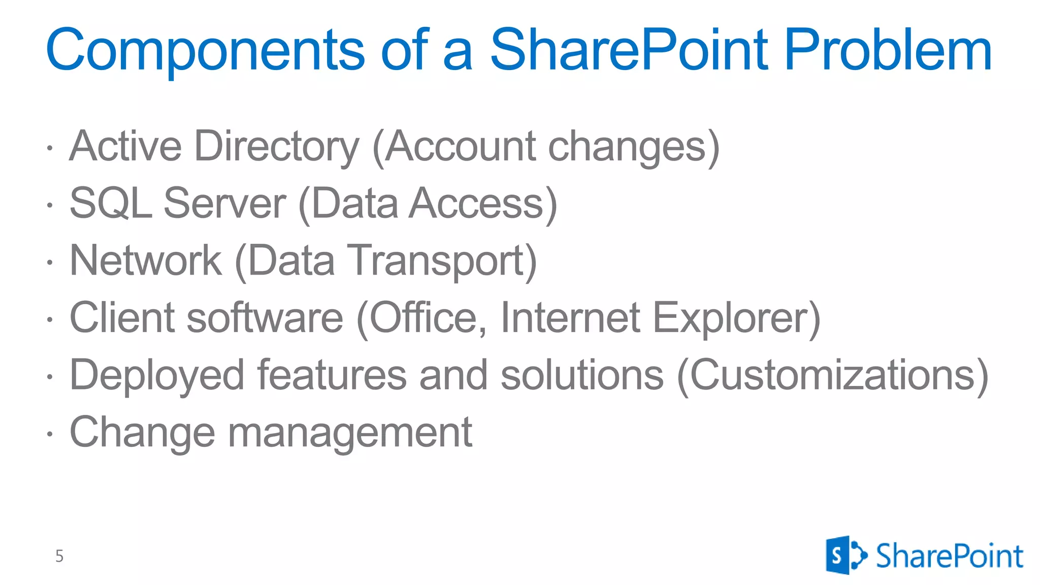 SharePoint Tips for Troubleshooting | PPT