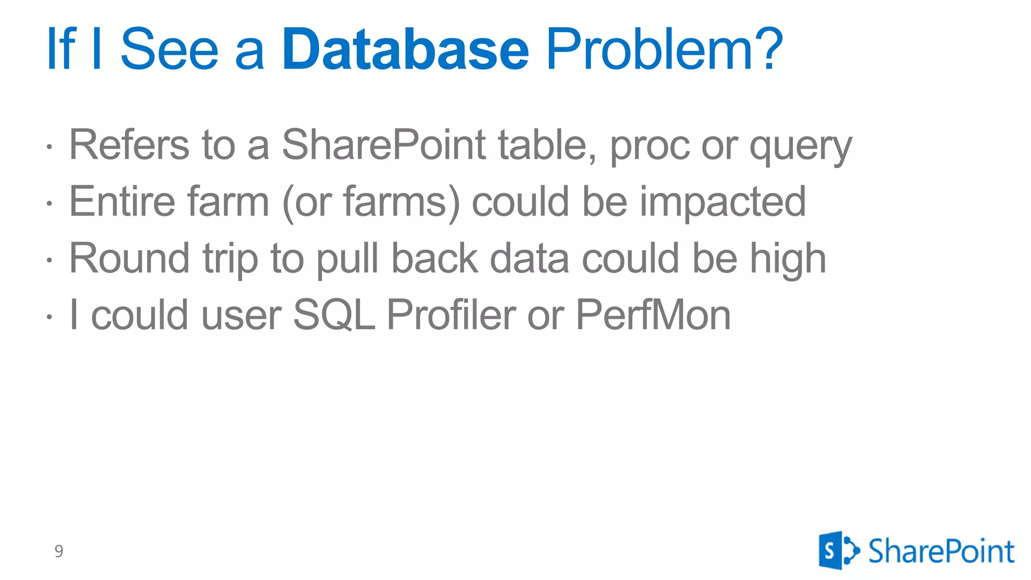 SharePoint Tips for Troubleshooting | PPTX