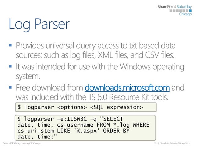 SharePoint Troubleshooting Tools & Techniques | PPT