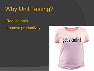 Unit Testing SharePoint Applications | PPTX